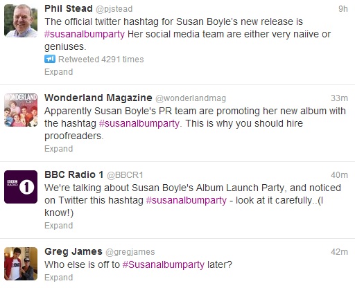 Susan Boyle has an album party | Famous Campaigns