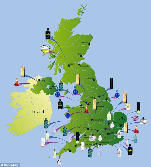 Fragrance Map of UK | Famous Campaigns