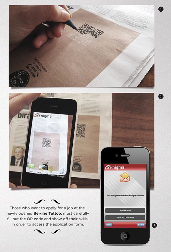 At long last! A genuinely clever QR code! | Famous Campaigns