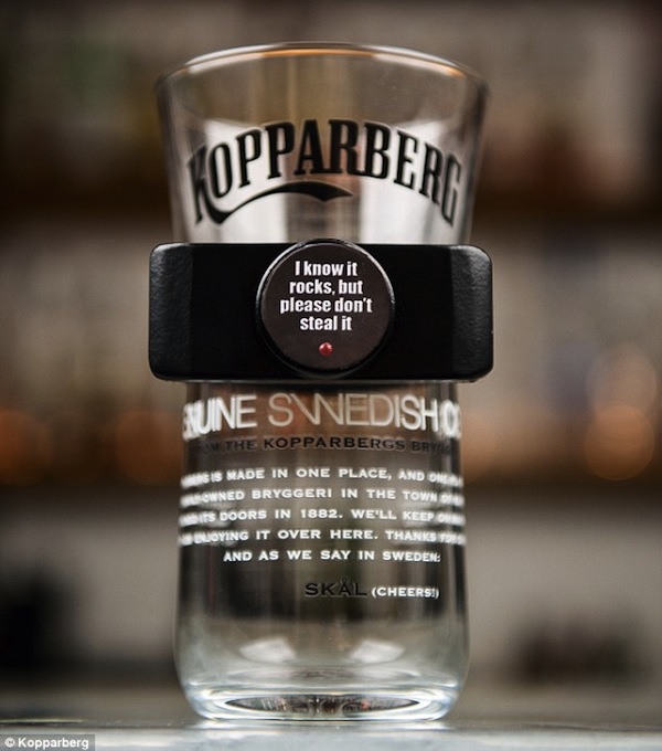 Meet the pint glass that will explode ink if you try to steal it ...