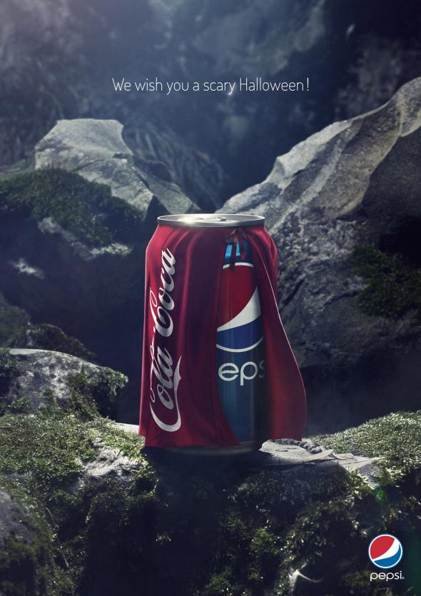 Pepsi dress as Coca-Cola for Halloween | Famous Campaigns