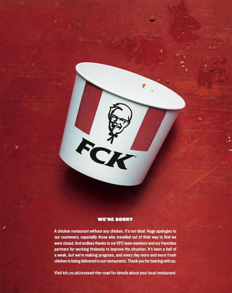 This KFC apology ad is finger-lickin good | Famous Campaigns