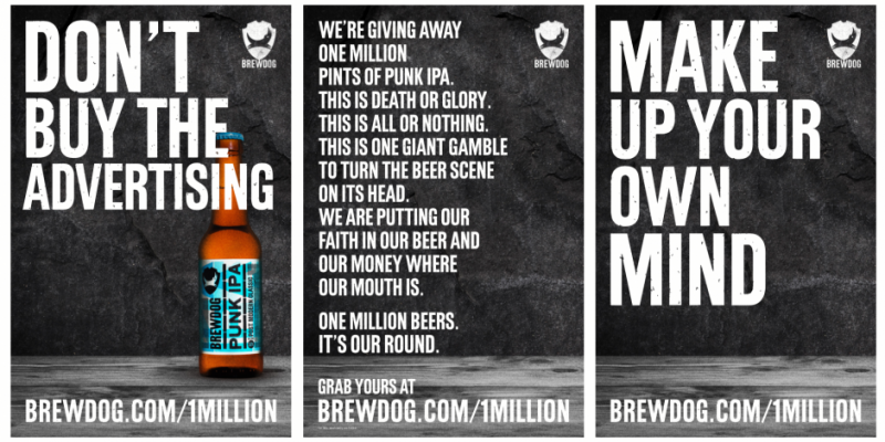 BrewDog are giving away a Million free pints | Famous Campaigns
