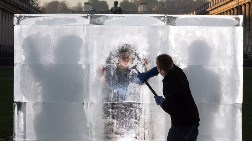 BT TV creates an ice-block installation to launch The Terror. | Famous ...