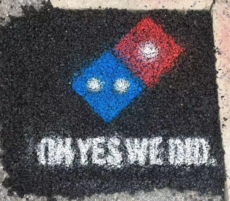 Dominos is filling potholes with ads to protect pizzas from bumpy road ...