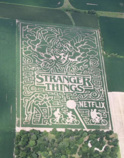 ‘Stranger Things’ corn maze is revealed at Exploration Acres | Famous ...