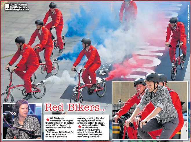 Greg James books the Red Arrows to launch his new Radio 1 show (sort of ...