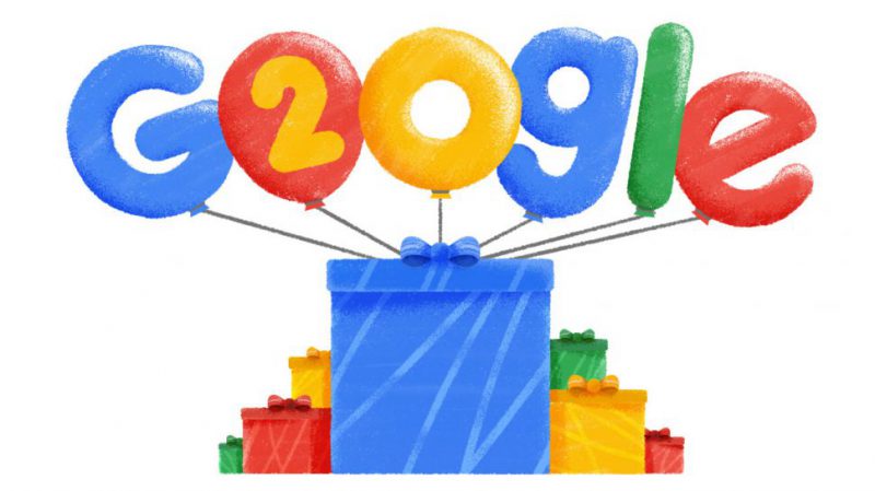 Google celebrates its 20th Anniversary with animated doodle | Famous ...