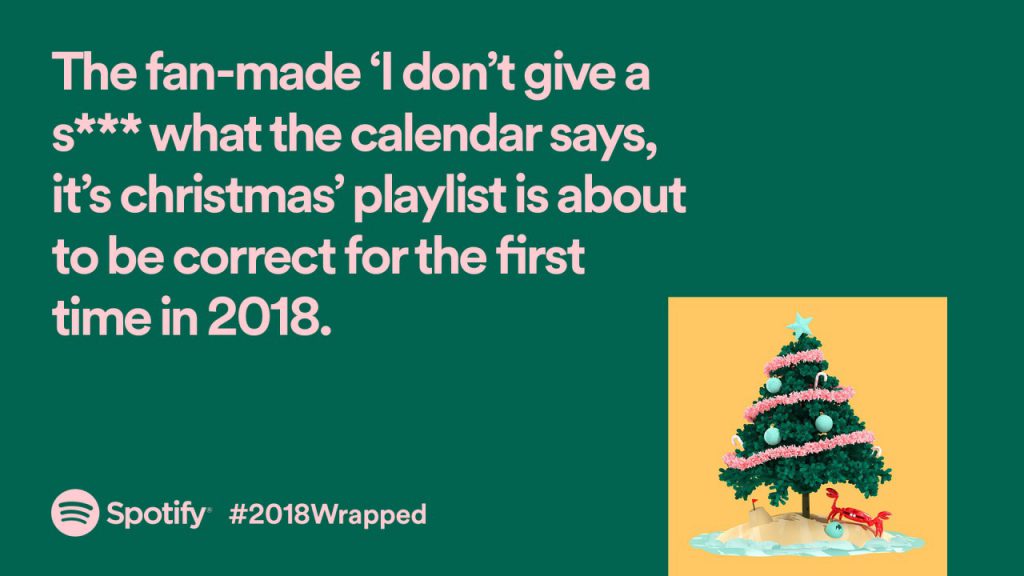 The excellent Spotify wrapped campaign is back for a third year ...
