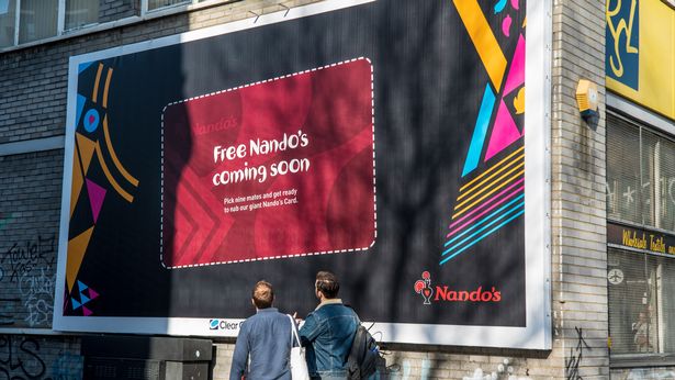 Nando’s challenges customers to find and tear down giant “loyalty card ...