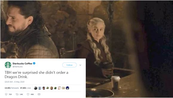 Starbucks responds to Game of Thrones “coffee cup” gaffe | Famous Campaigns