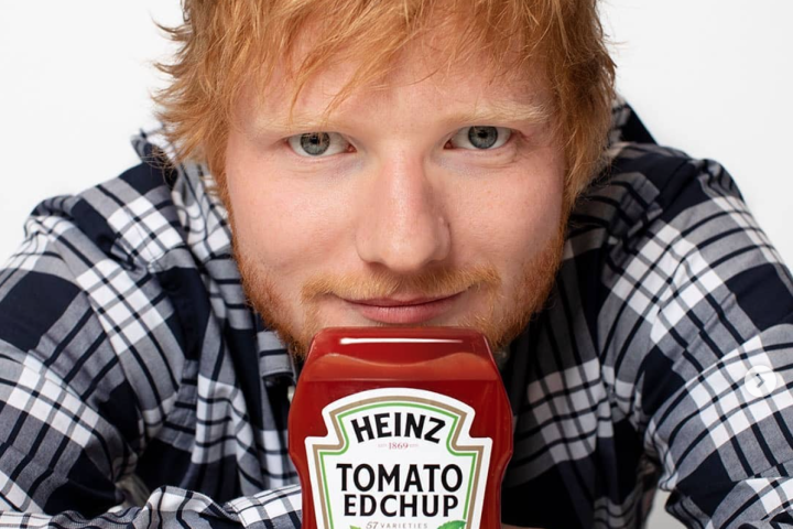Ed Sheeran joins forces with Heinz to create ‘Edchup’ advert | Famous ...
