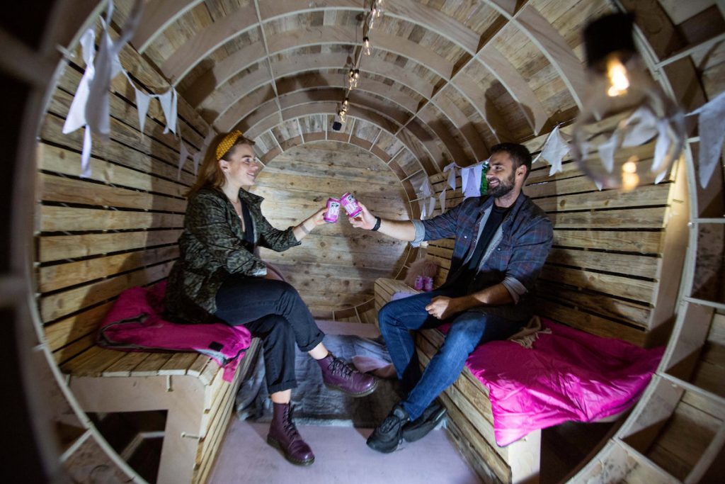 How about spending the night in a giant pink pig? | Famous Campaigns