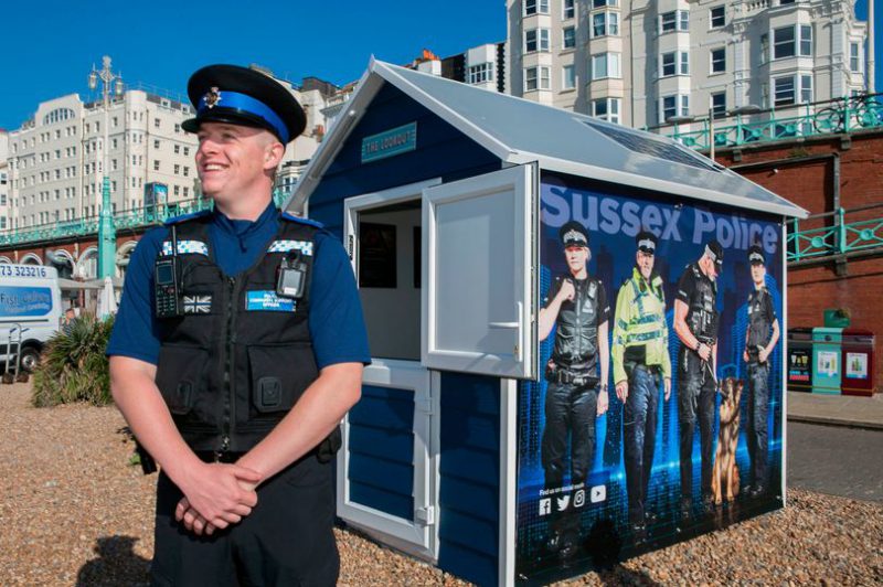 Brighton sea front welcomes ‘Britain’s smallest police station’ in a ...