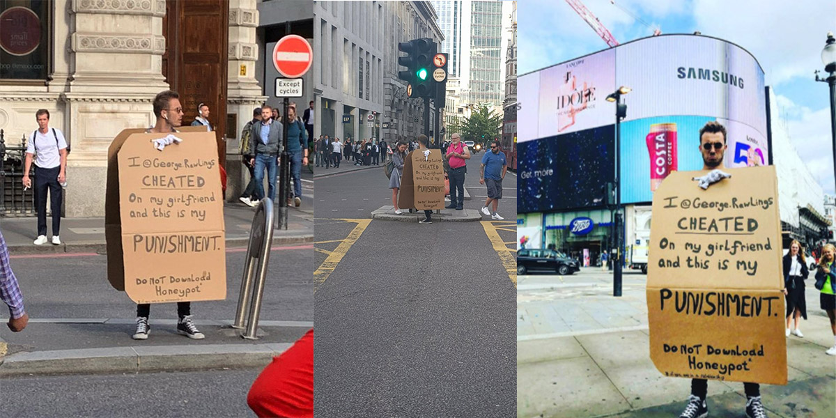 Entrepreneur saves £9000 with DIY cardboard poster campaign | Famous ...