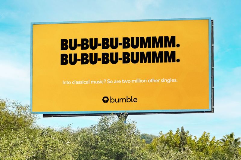 Bumble creates a brilliantly cheeky OOH campaign that actually makes ...