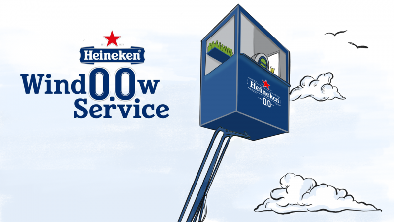 Heineken 0.0 launches Wind0.0w Service for home workers | Famous Campaigns
