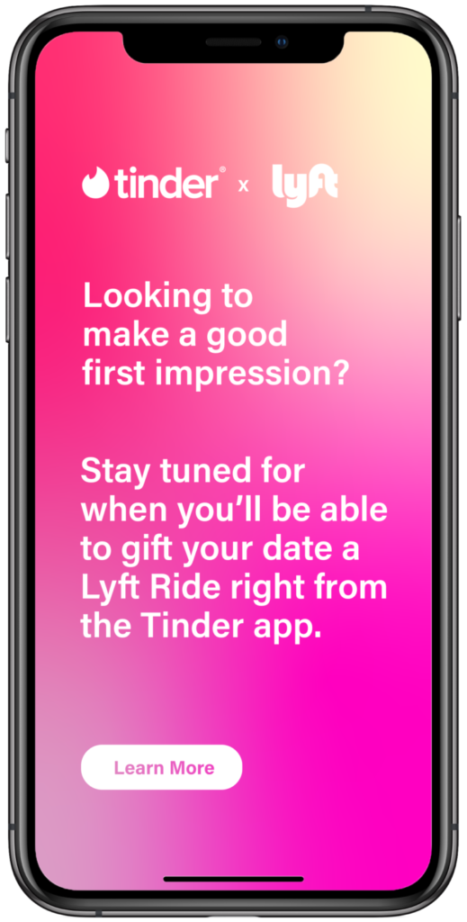 Tinder swipes right with Lyft so you can gift a ride to your date ...