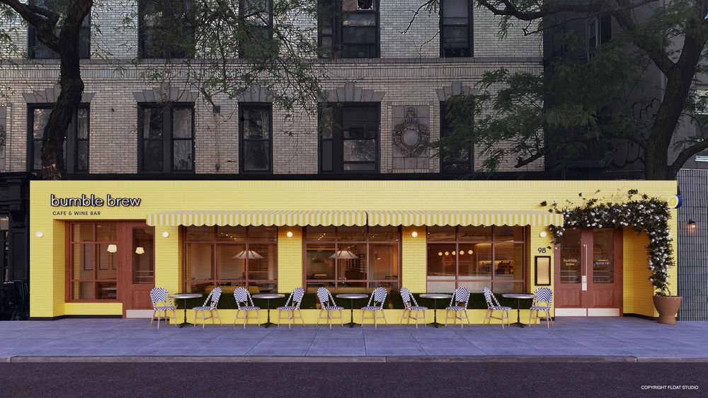 Bumble opens their first Bumble Brew Café in New York | Famous Campaigns