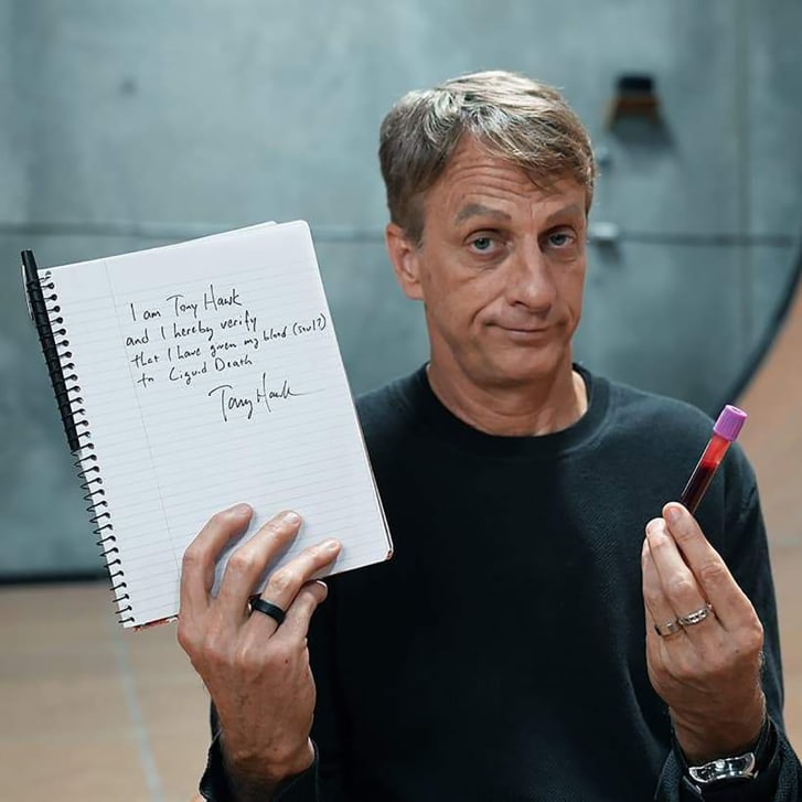 Blood Drive: Tony Hawk releases 100 skateboards containing his own ...