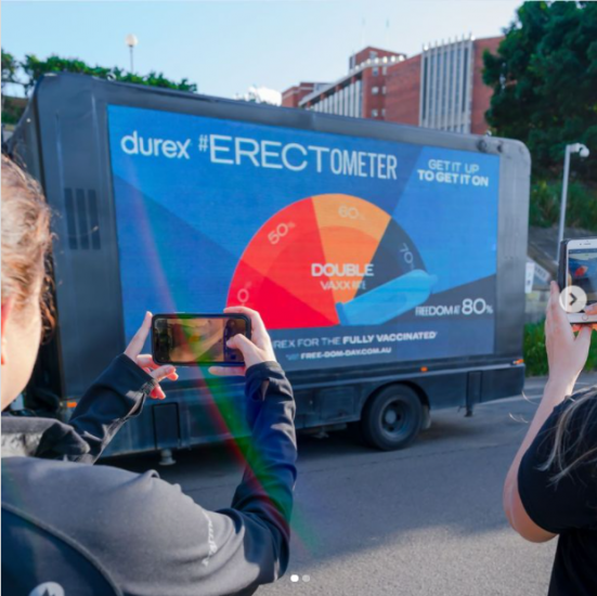 Durex Billboard in New South Wales encourages safe sex in a post-Covid ...