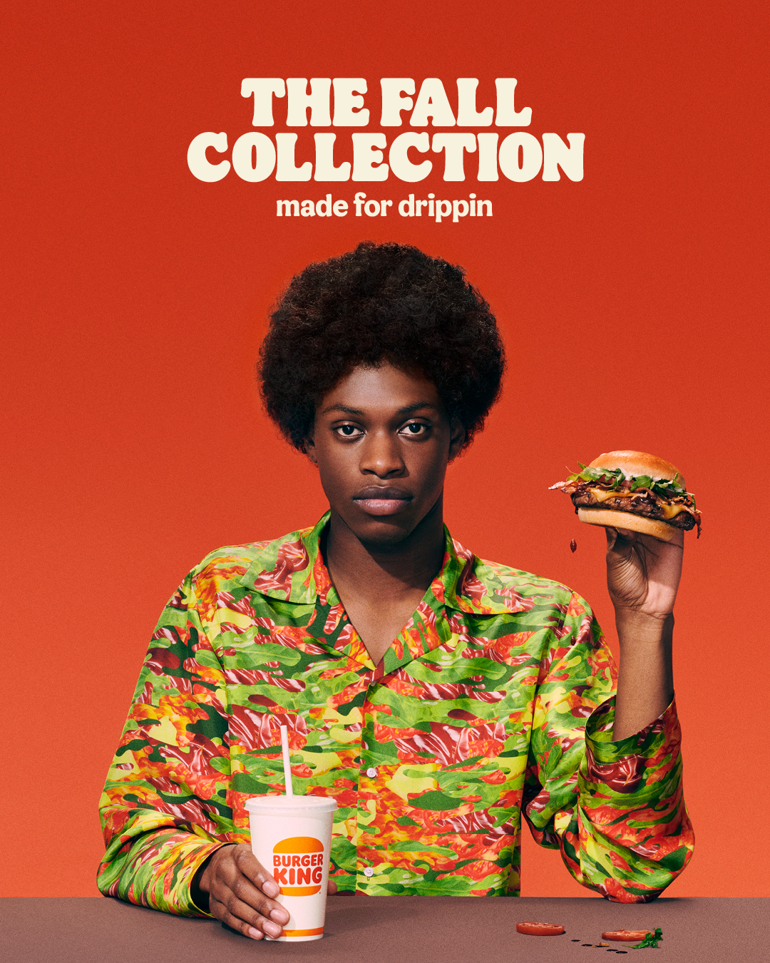 Burger King has launched a shirt designed to disguise burger spills ...