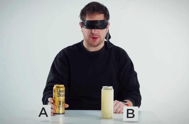 Liquid Death’s blind taste-test succeeds at subverting marketing tropes ...