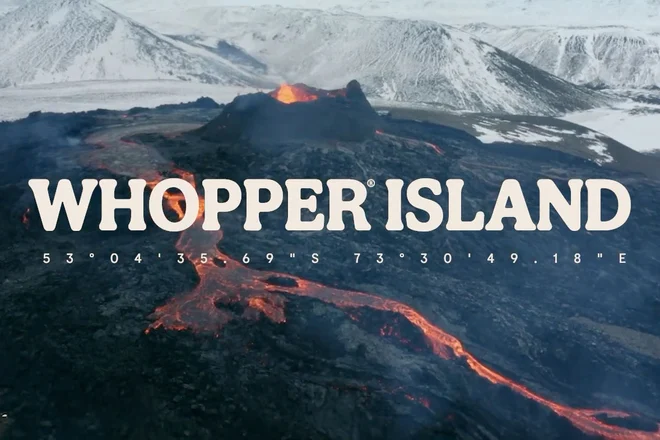 Burger King calls for the infamously volcanic McDonald Island to be ...