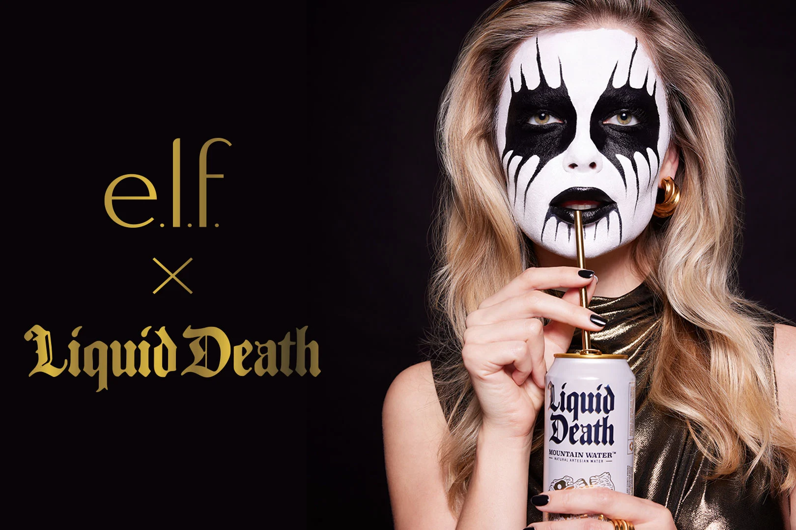 Drop-dead makeup launch: Liquid Death collaborated with Elf Beauty ...
