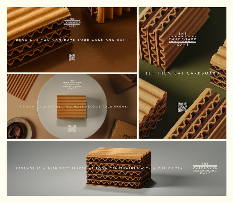 Wholegreen campaign turns cardboard into culinary delight to highlight ...
