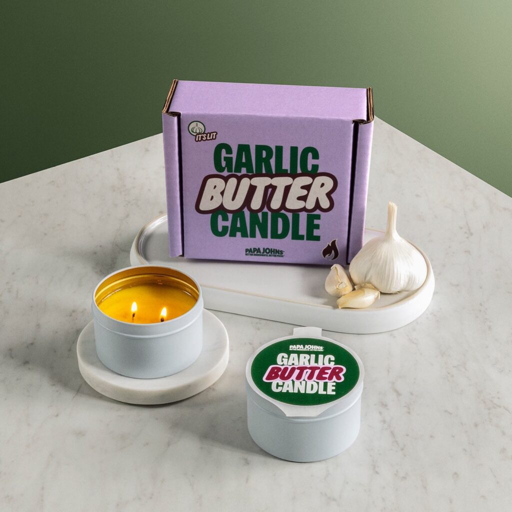 Papa John’s release limited-edition garlic butter candle | Famous Campaigns