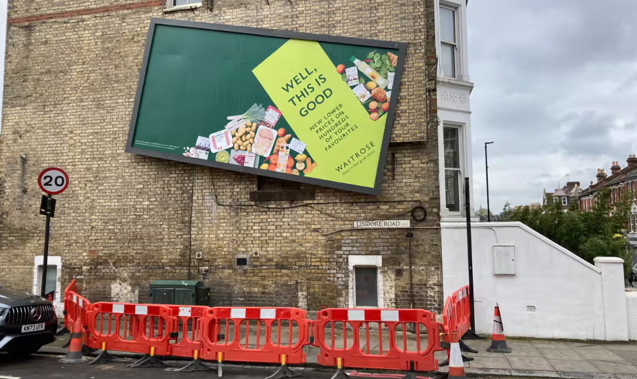 Waitrose’s wonky billboard draws Council’s attention | Famous Campaigns