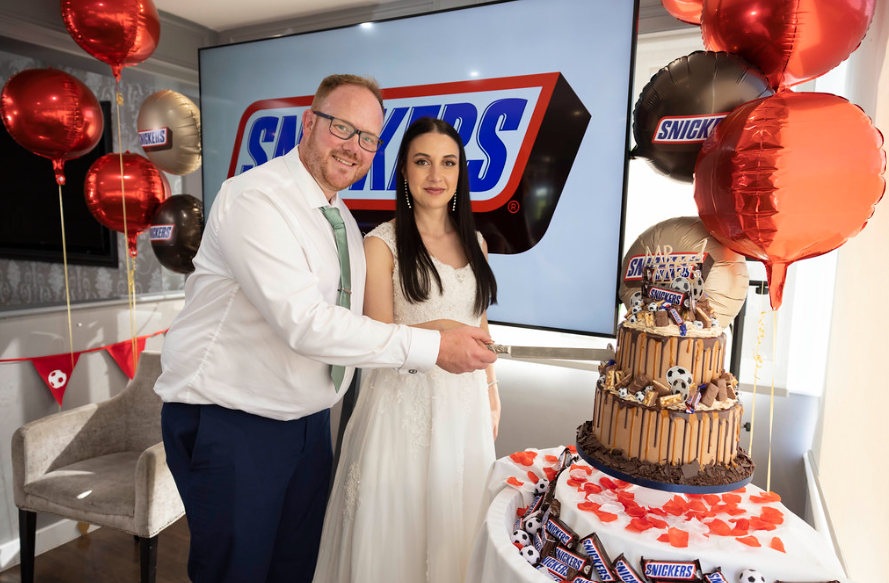 Snickers saves the (wedding) day by hosting special Euros screening for ...