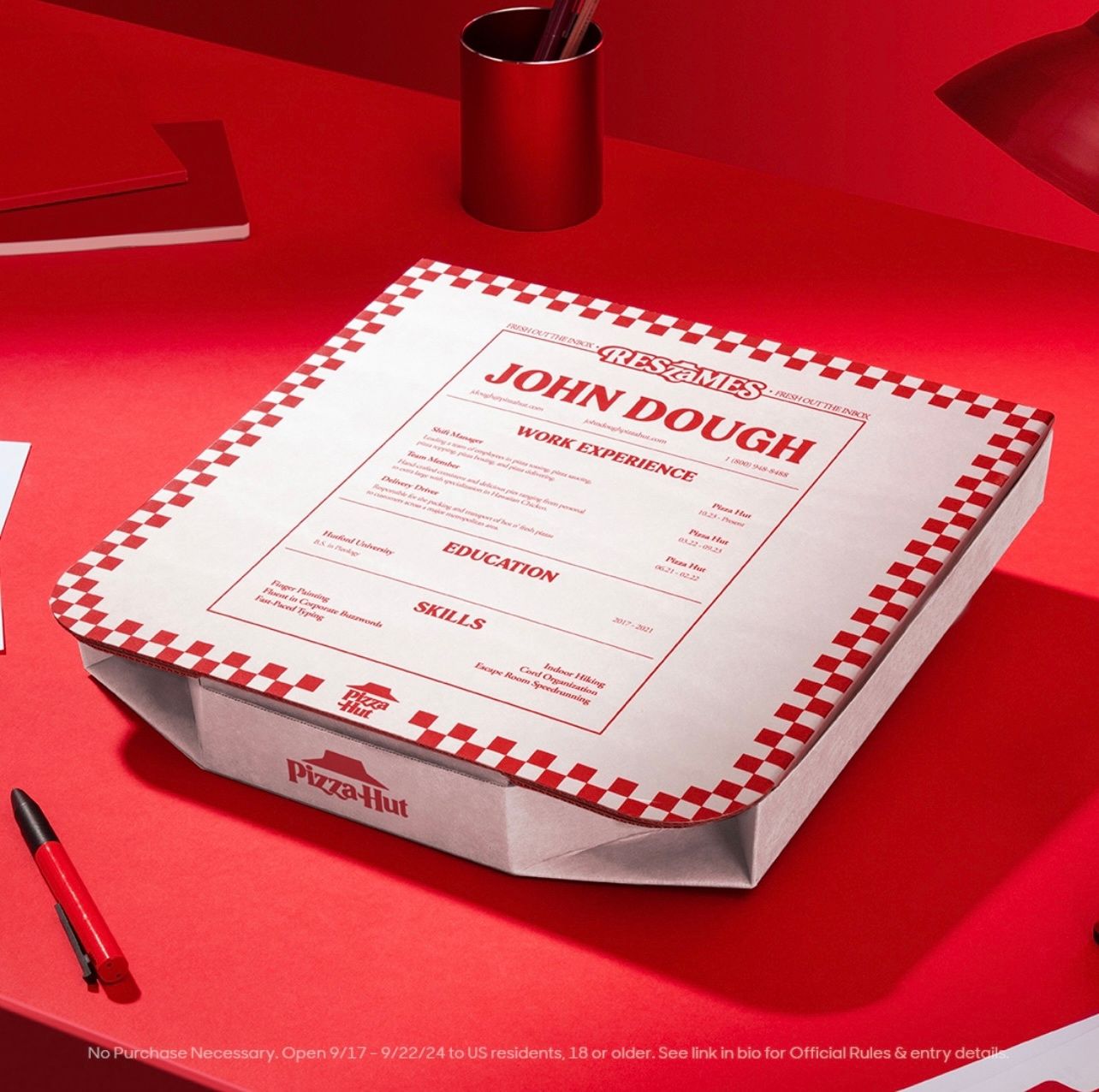 Now you can get your CV printed on a Pizza Hut box | Famous Campaigns