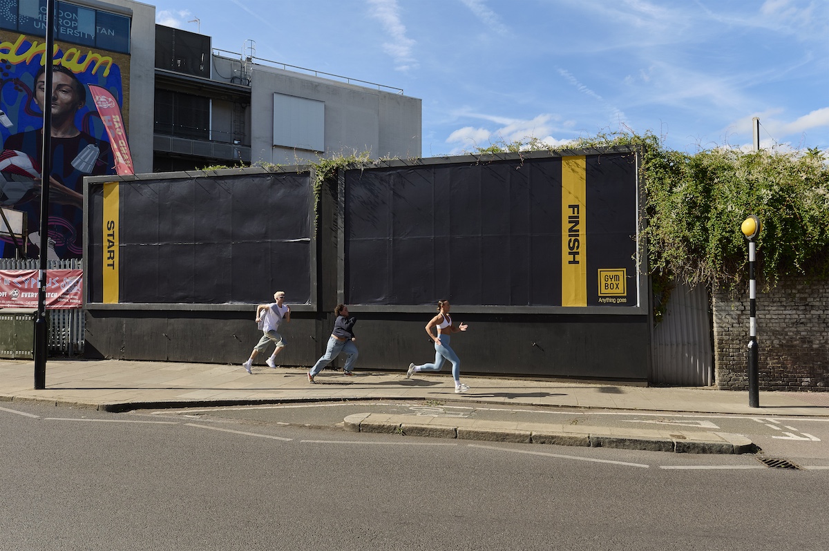Gymbox have turned a billboard into a workout for passing Londoners ...