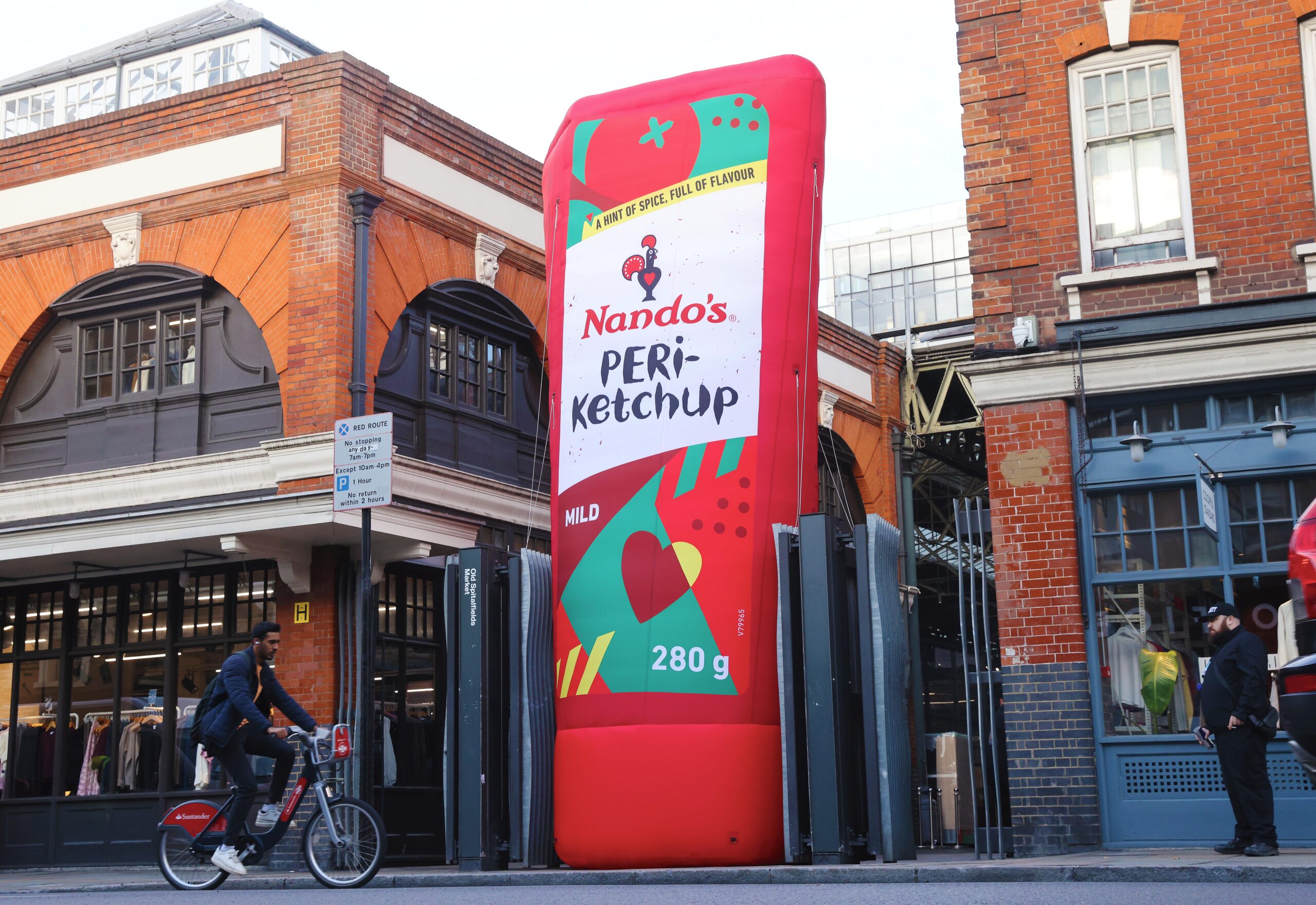 Nando’s has unveiled a giant bottle of PERi-Ketchup in Shoreditch | Famous Campaigns