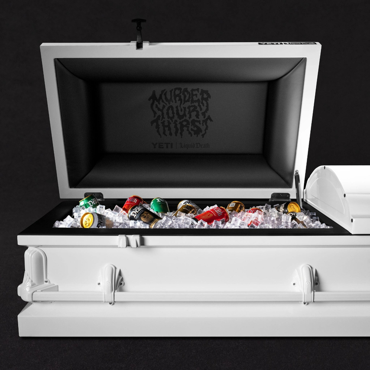 Liquid Death and Yeti will ‘murder your thirst’ with life-size Casket ...