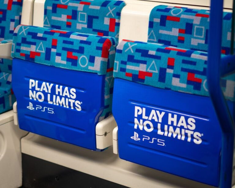 Tube train carriage gets PlayStation glow-up | Famous Campaigns