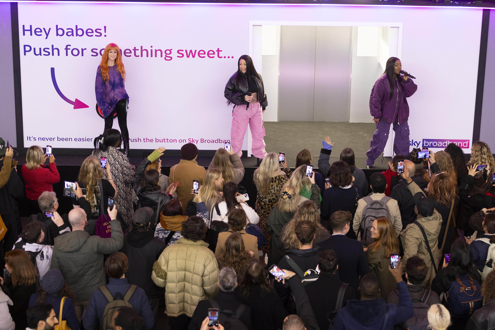 Push the button: Sugababes team up with Sky Broadband to promote easy ...