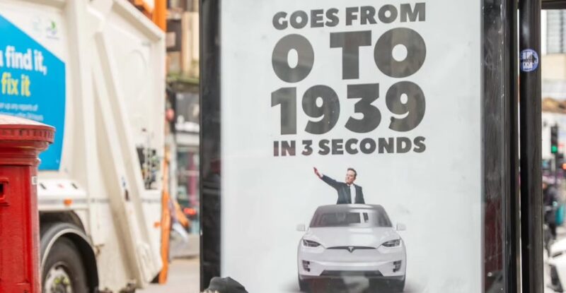 Anti-Musk group goes viral with Tesla “Swasticar” ad | Famous Campaigns