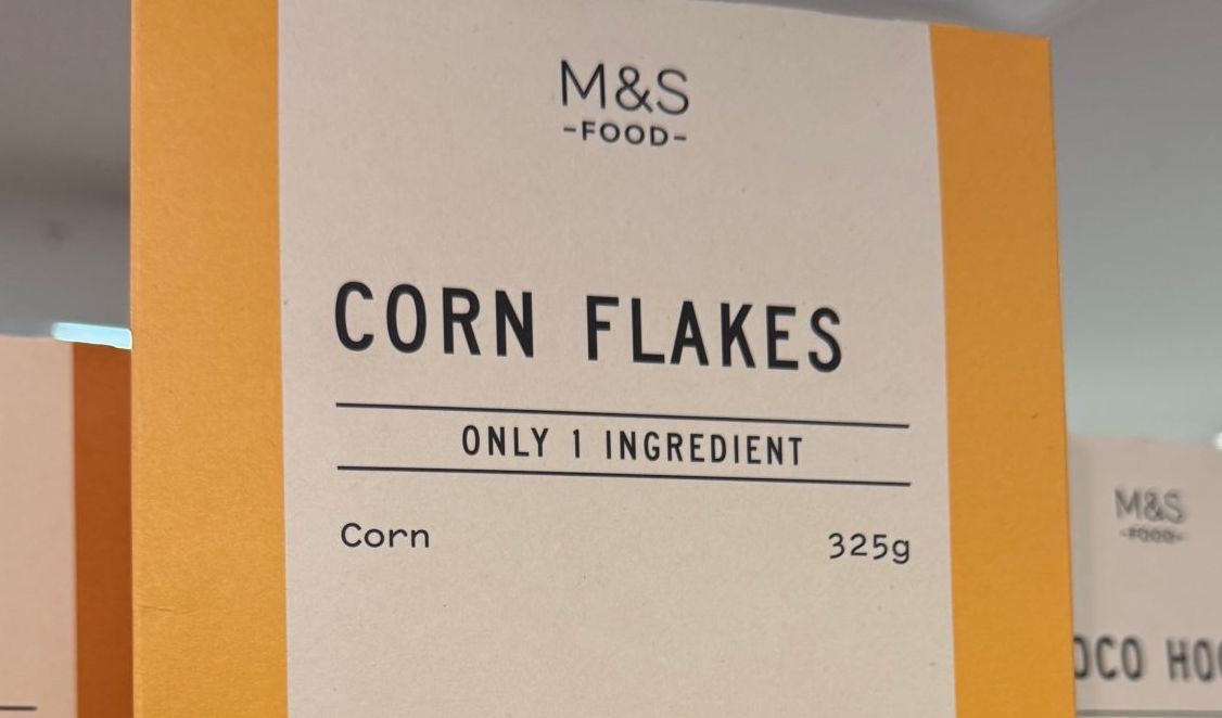 M&S disrupts cereal aisle with ‘Only 1 Ingredient’ Cornflakes | Famous ...
