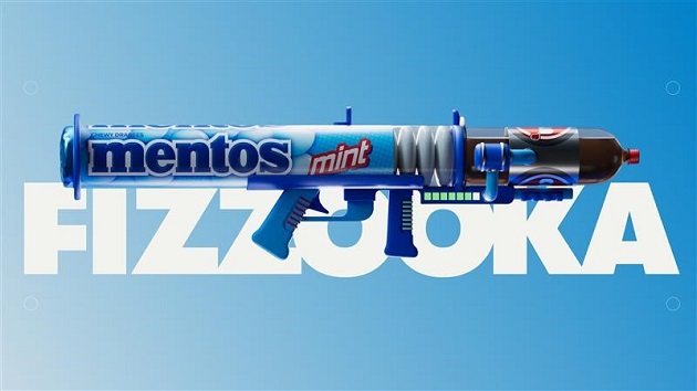 Mentos launches Fizzooka in Fortnite creative | Famous Campaigns