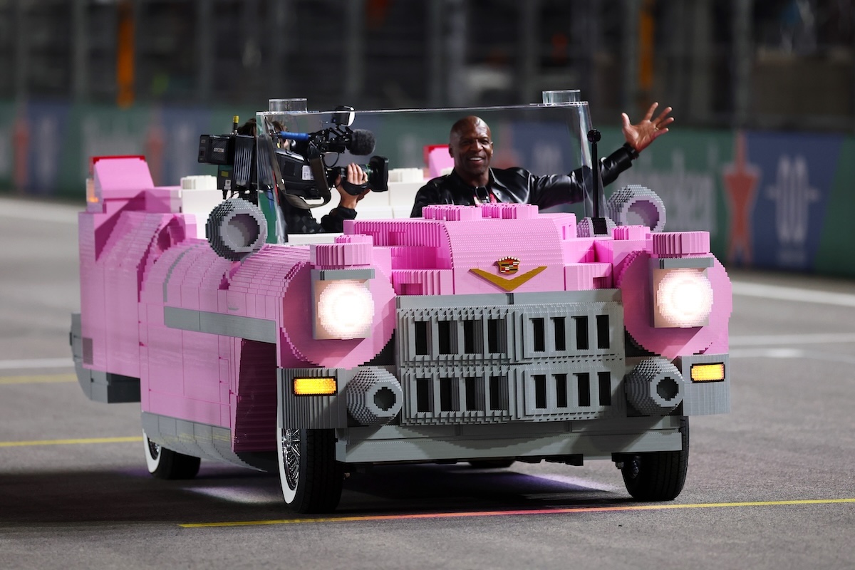 LEGO steals the show at Las Vegas Grand Prix with pink brick-built ...