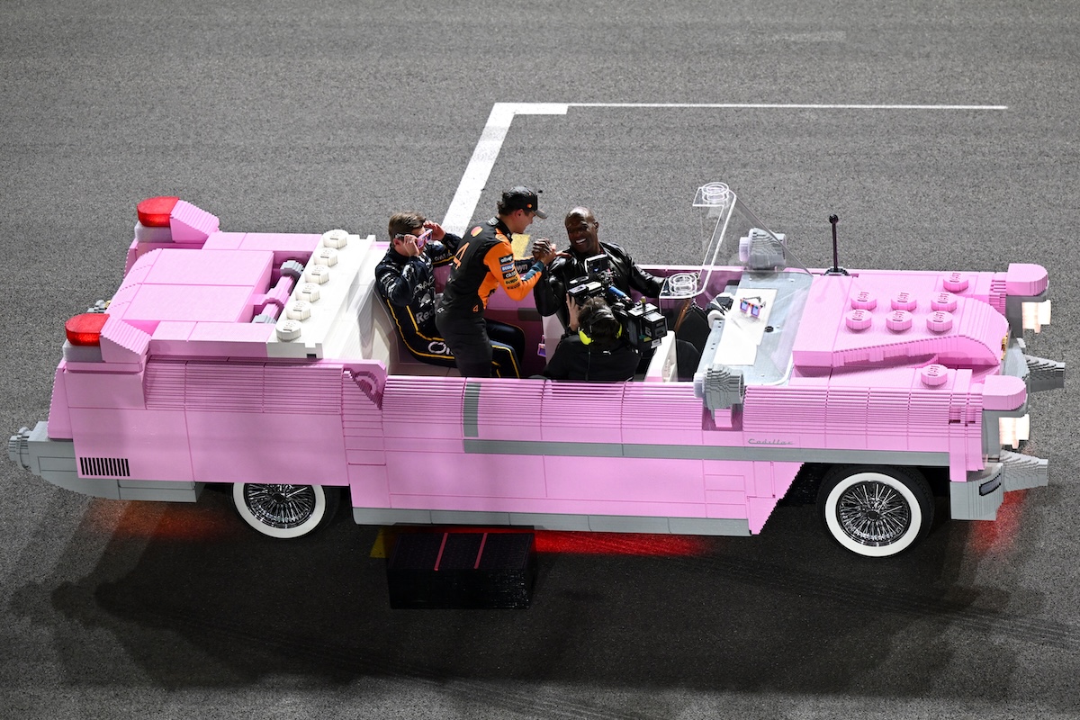 LEGO steals the show at Las Vegas Grand Prix with pink brick-built ...
