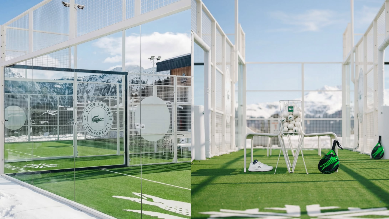 Lacoste opens alpine padel courts in Courchevel | Famous Campaigns