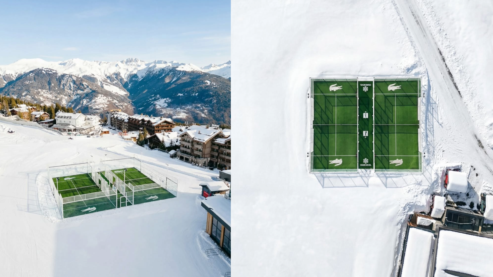 Lacoste opens alpine padel courts in Courchevel | Famous Campaigns
