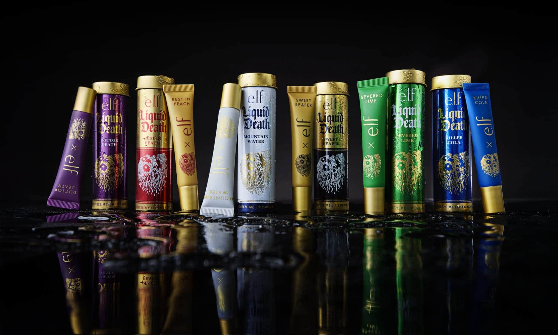 Lip Balm goes metal in e.l.f. and Liquid Death’s twisted sequel ...