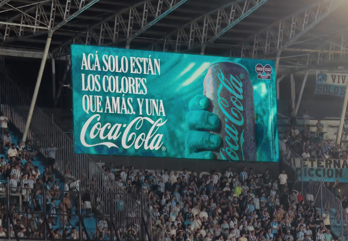 Coca-Cola finds a way into football stadiums where red is off limits ...