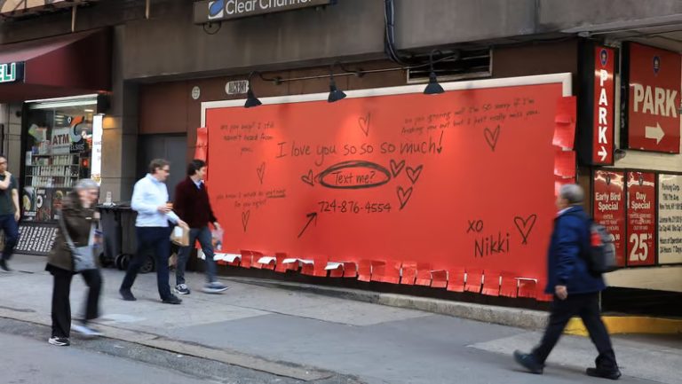 Obsession turns creepy love notes into billboards you can text | Famous ...