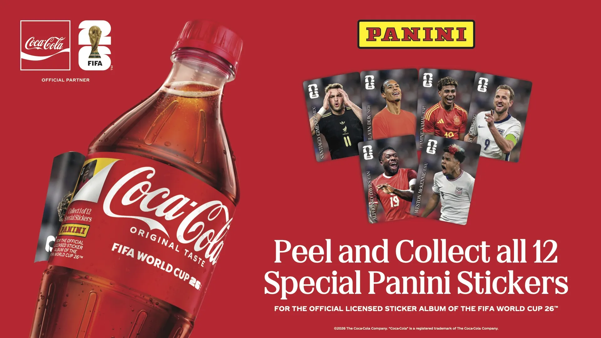 Coca-Cola is hiding Panini World Cup stickers under bottle labels ...